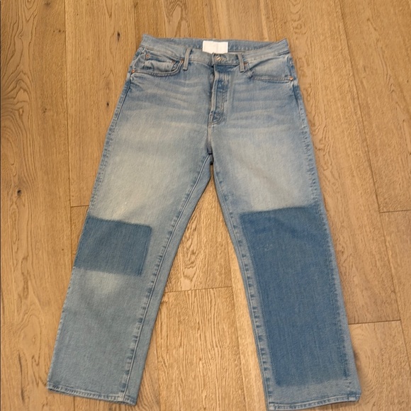 MOTHER | Jeans | Mother Blue Boyfriend Jeans With Vintage Patchwork ...